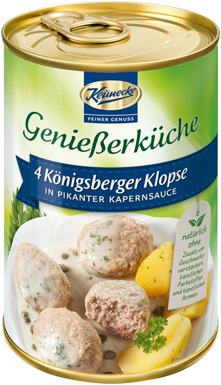 4 chiftele din carne de porc in sos picant de capere, 400g Keunecke ...
