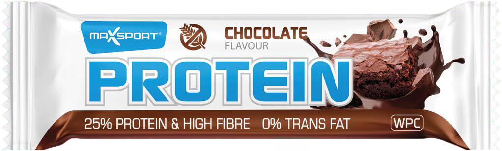 Baton proteic cu ciocolata, 60g Max Sport - Scufita Rosie – Pronat