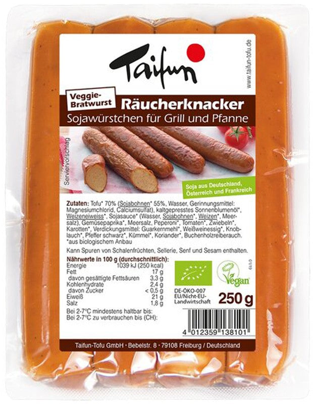 Carnati bio vegani, afumati, pentru gratar, 250 g Taifun - Scufita ...