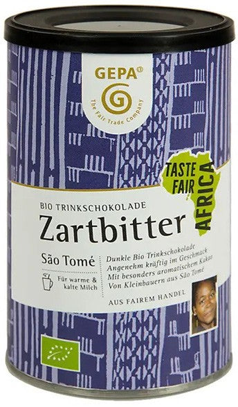 Ciocolata calda neagra, bio si fairtrade, 250g GEPA - Scufita Rosie ...