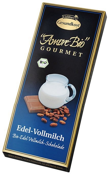 Ciocolata cu lapte, 100g Liebhart's Amore Bio - Scufita Rosie – Pronat
