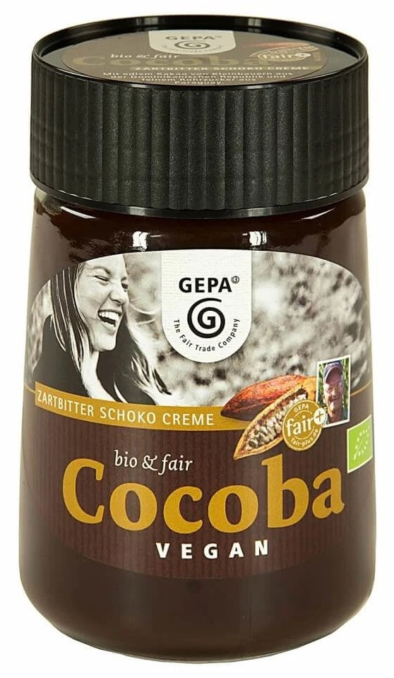 Cocoba crema de ciocolata neagra bio si fairtrade, 400g Gepa - Scufita ...