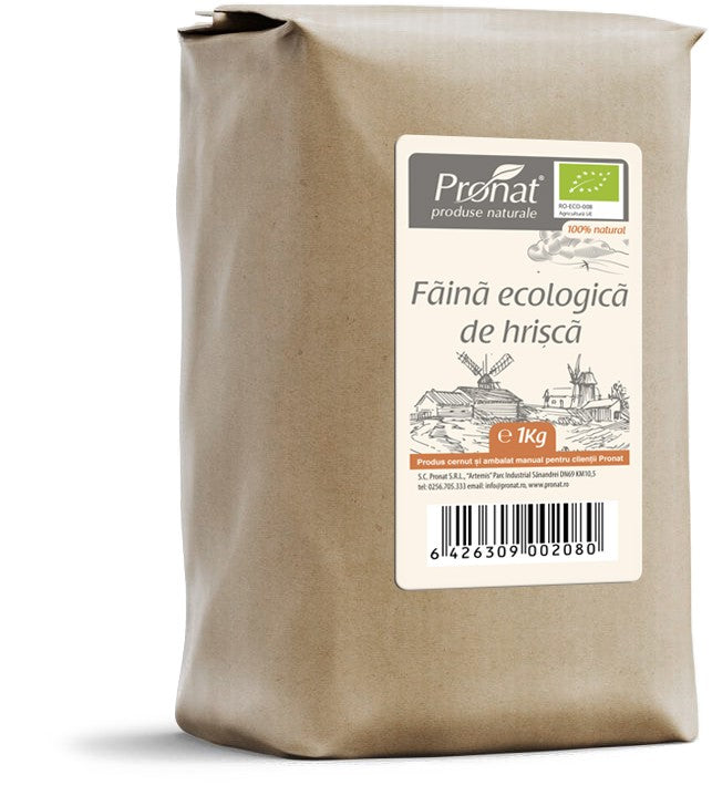 Faina de hrisca, bio, 1kg Pronat - Scufita Rosie – Pronat