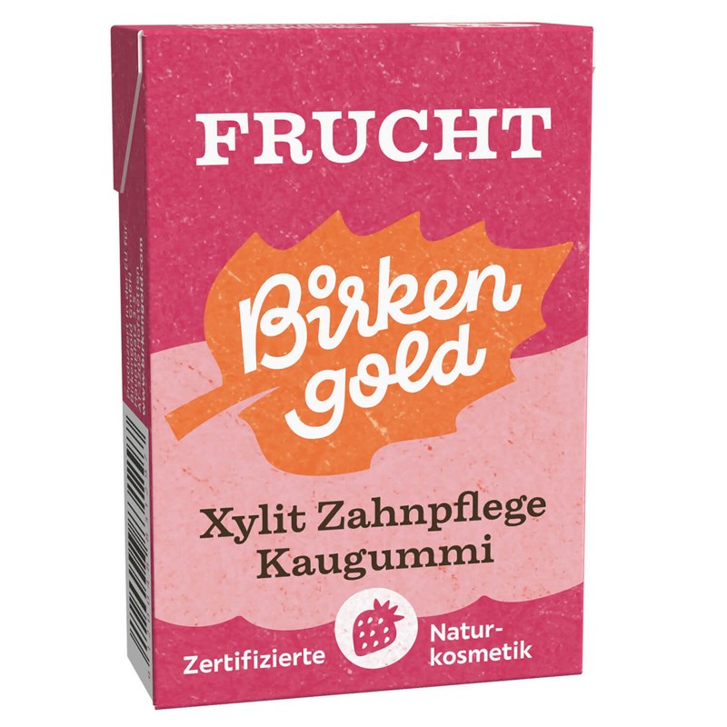 Guma de mestecat cu xylitol pentru ingrijirea dintilor, fructe, 28g ...