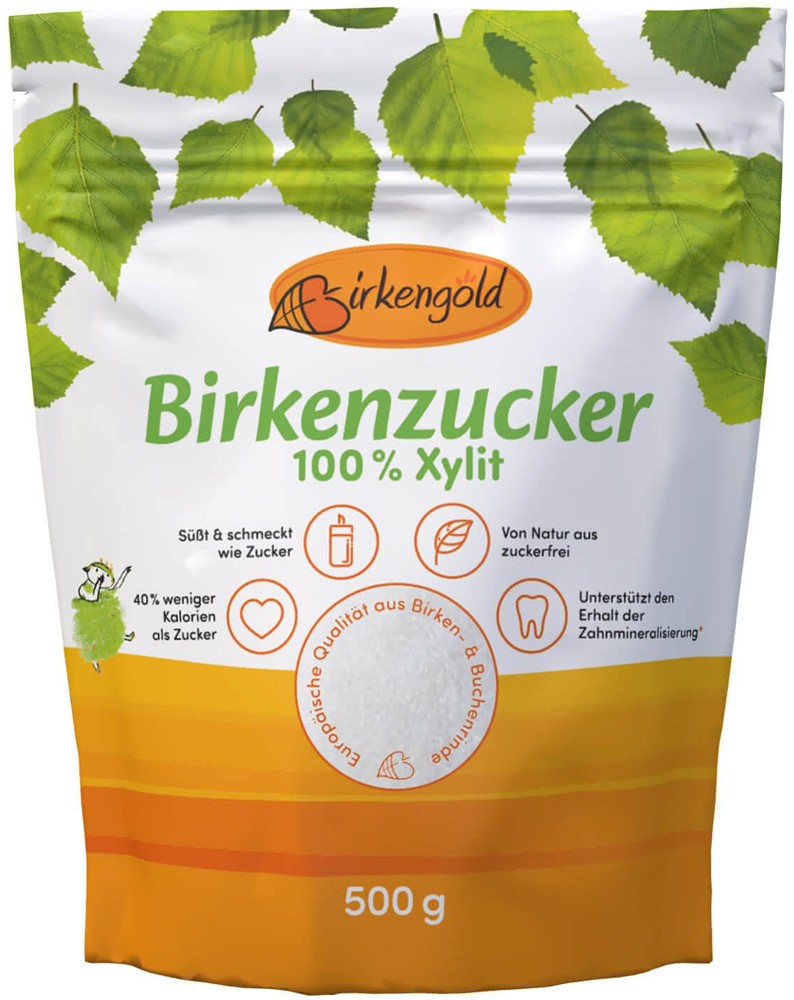 Indulcitor 100% xylitol, 500g Birkengold - Scufita Rosie – Pronat
