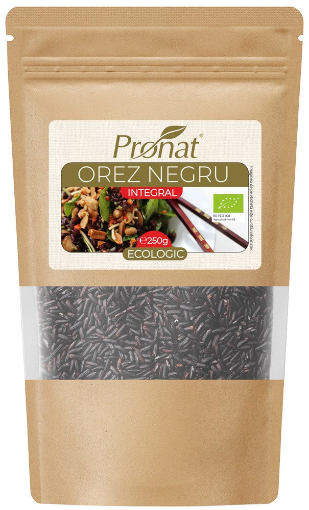 Orez negru integral bio, 250g Pronat - Scufita Rosie – Pronat