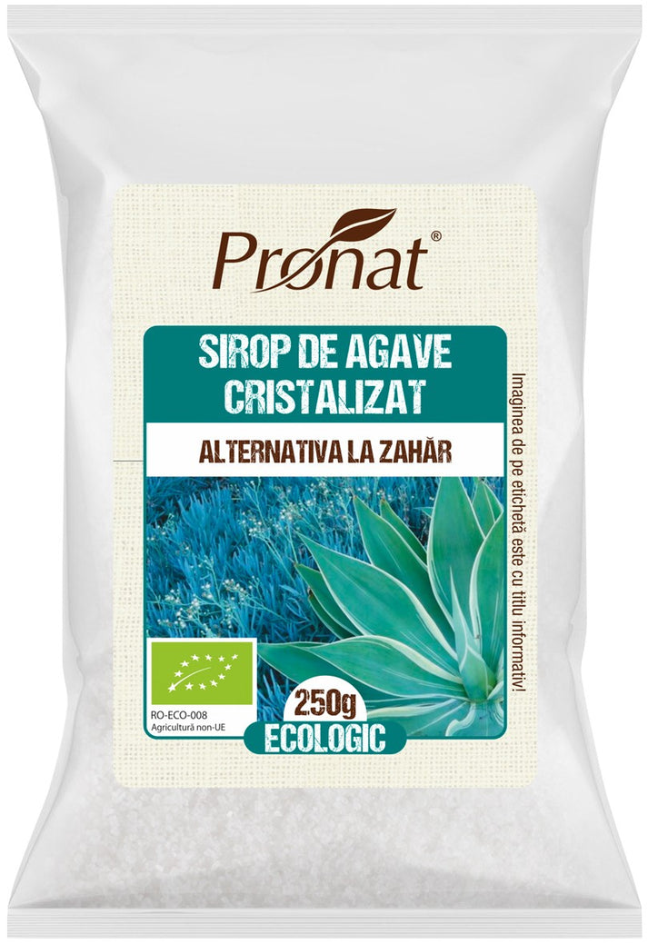 Sirop de agave cristalizat, bio 250g Pronat - Scufita Rosie – Pronat