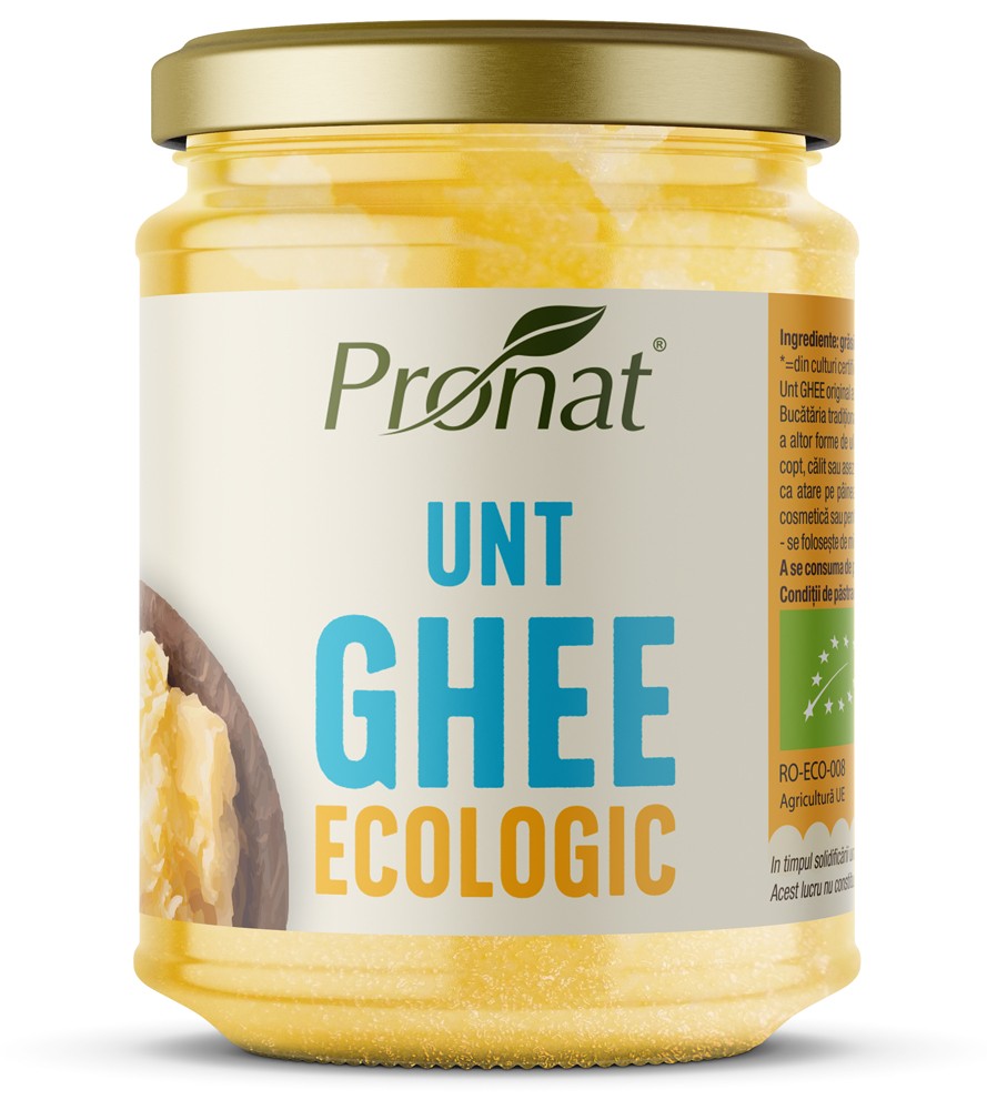 Unt ghee bio 500ml, 400g Pronat - Scufita Rosie – Pronat